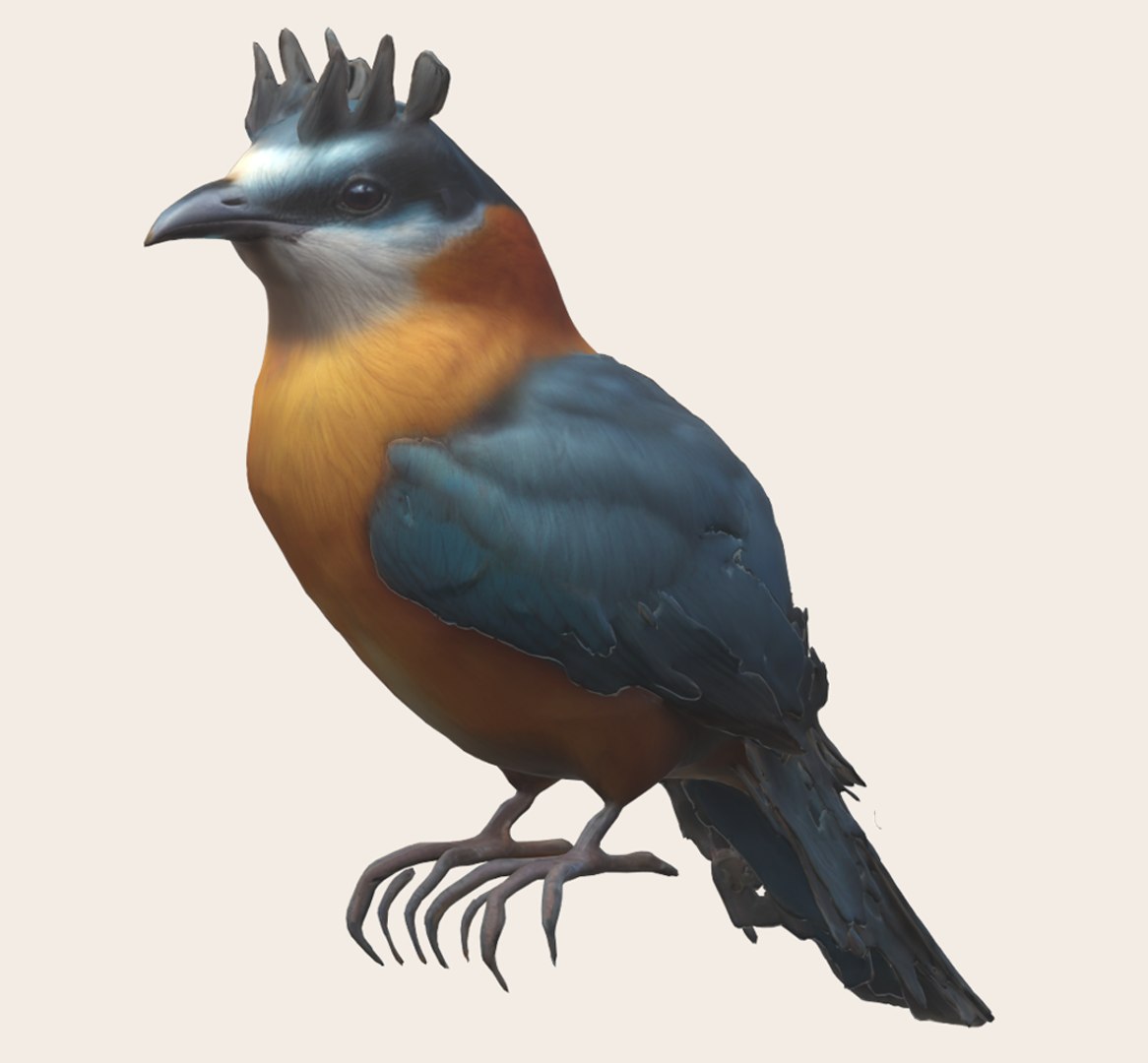 Coracias Caudatus Bird 3D Model - TurboSquid 2276570