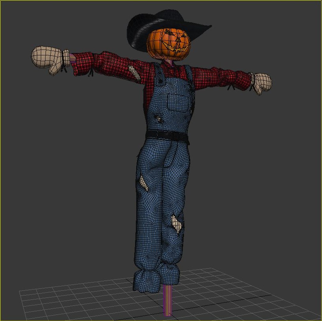 3d field scarecrow