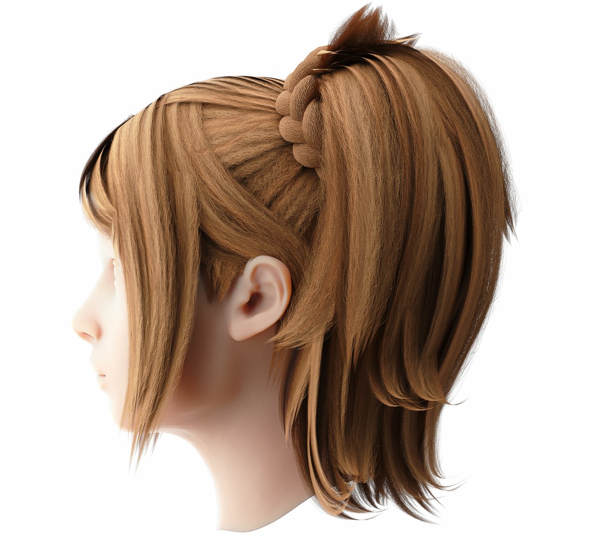3D Female Hairstyle 1 - TurboSquid 1413030