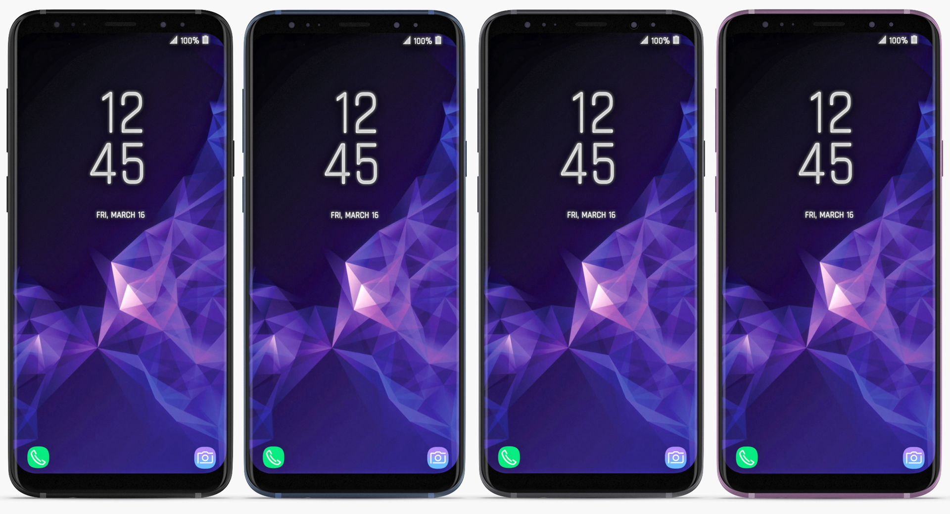 Samsung galaxy s9 colors 3D model - TurboSquid 1270888