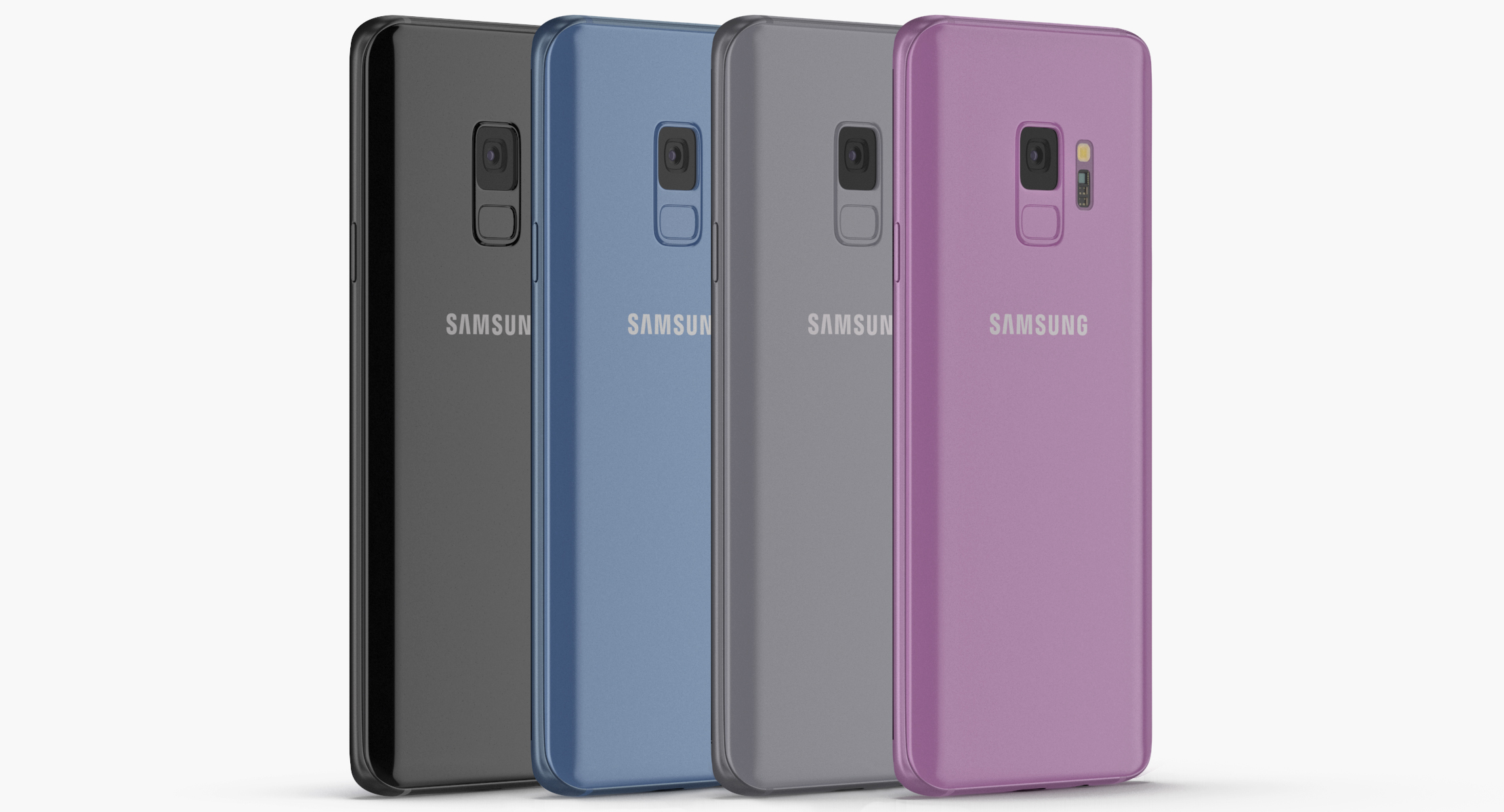 Samsung galaxy s9 colors 3D model - TurboSquid 1270888