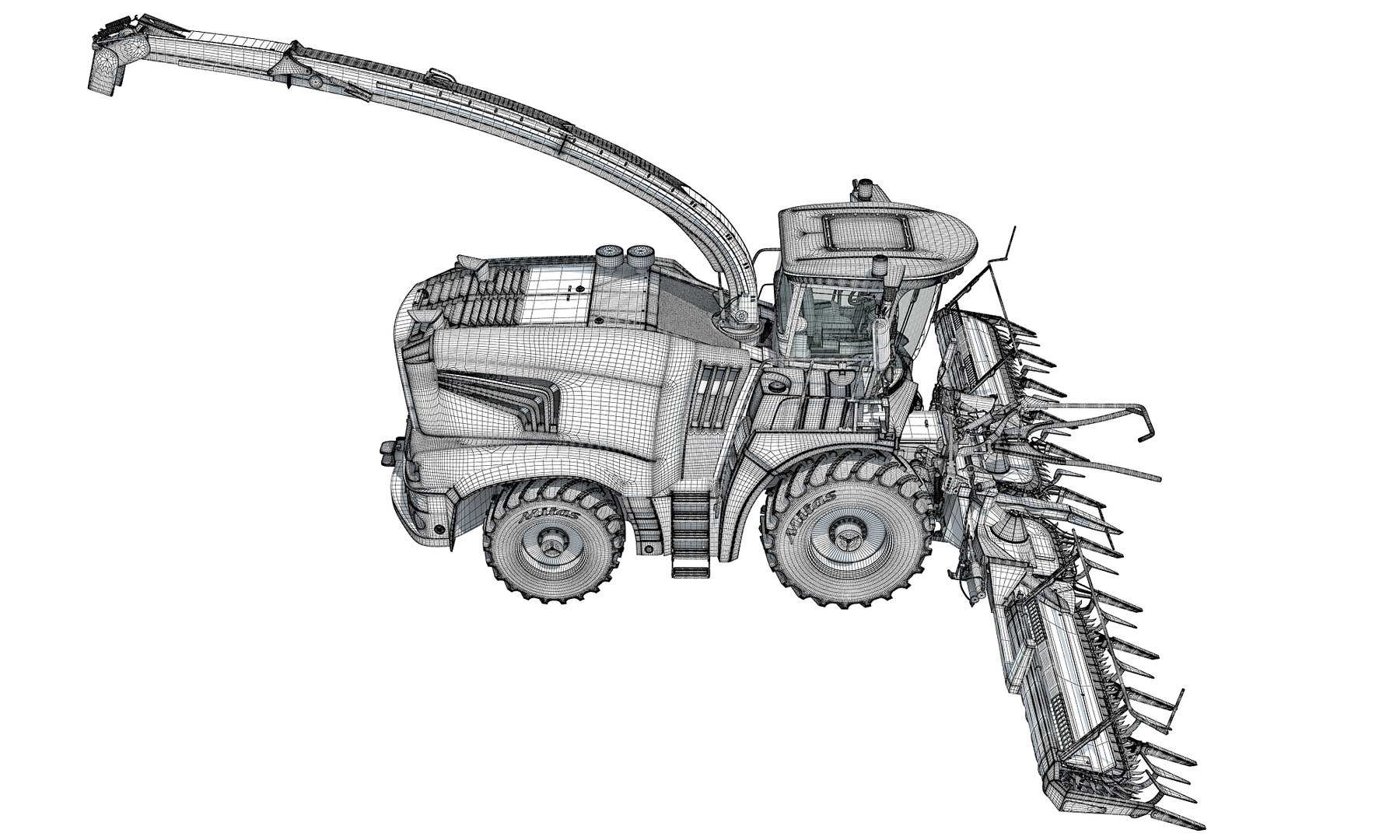 Krone Harvester 3D Model - TurboSquid 1489619