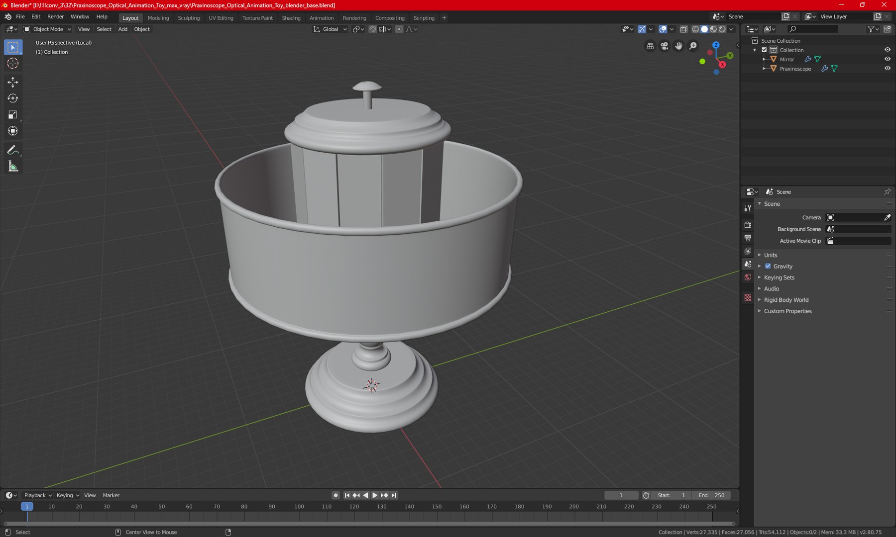 3D Praxinoscope Optical Animation Toy Model - TurboSquid 2253186