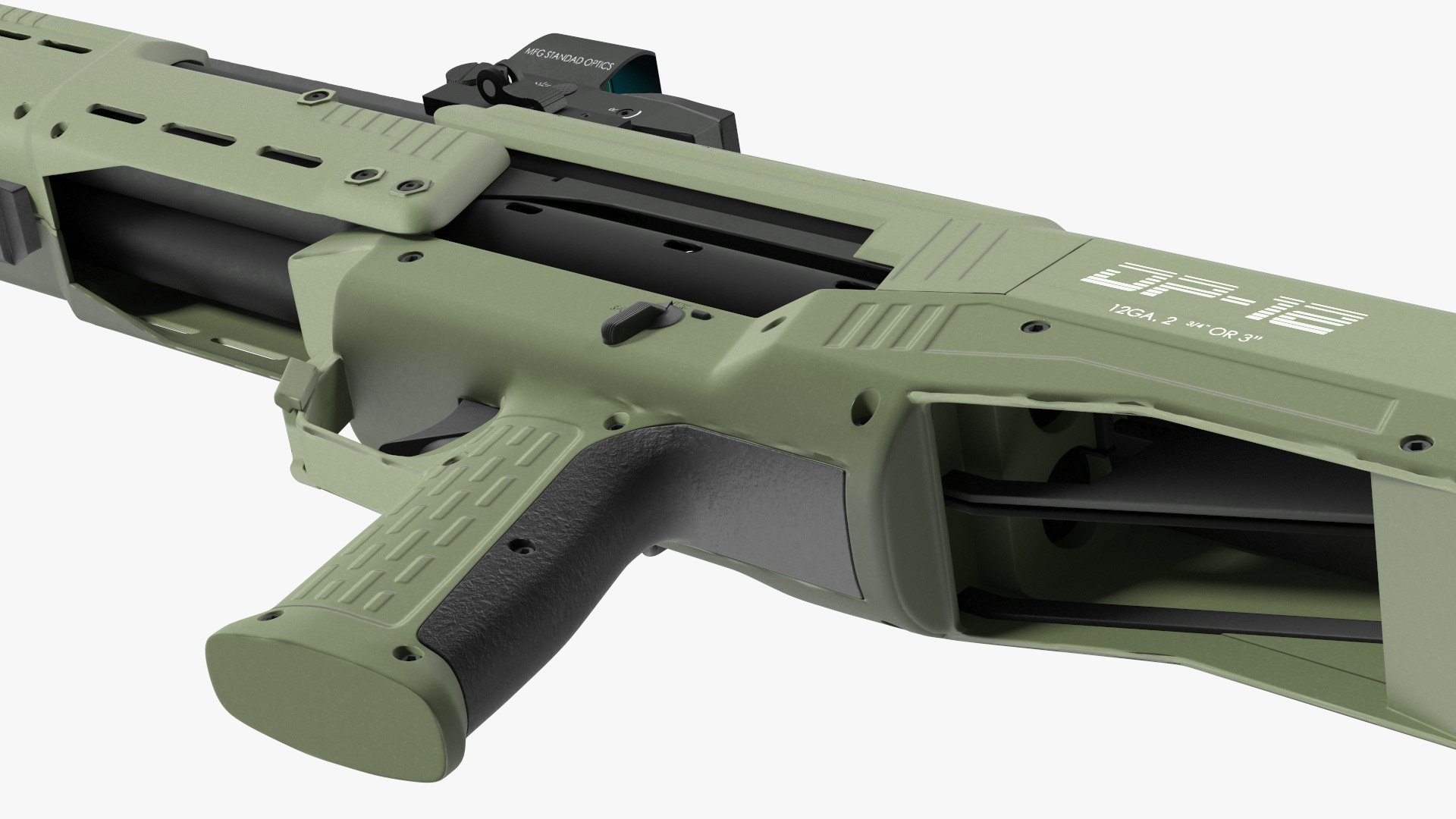 MFG 12 Green Gauge Pump Rigged For Maya Model - TurboSquid 2082900