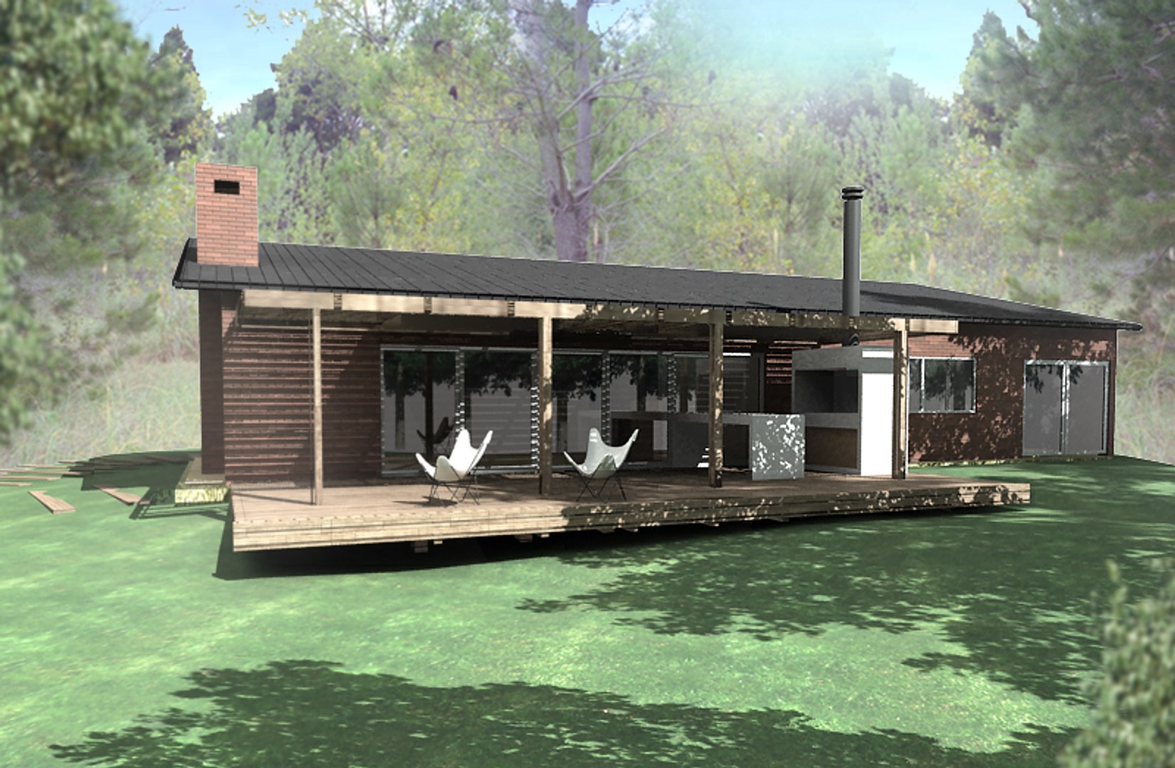 3ds Max Beach House