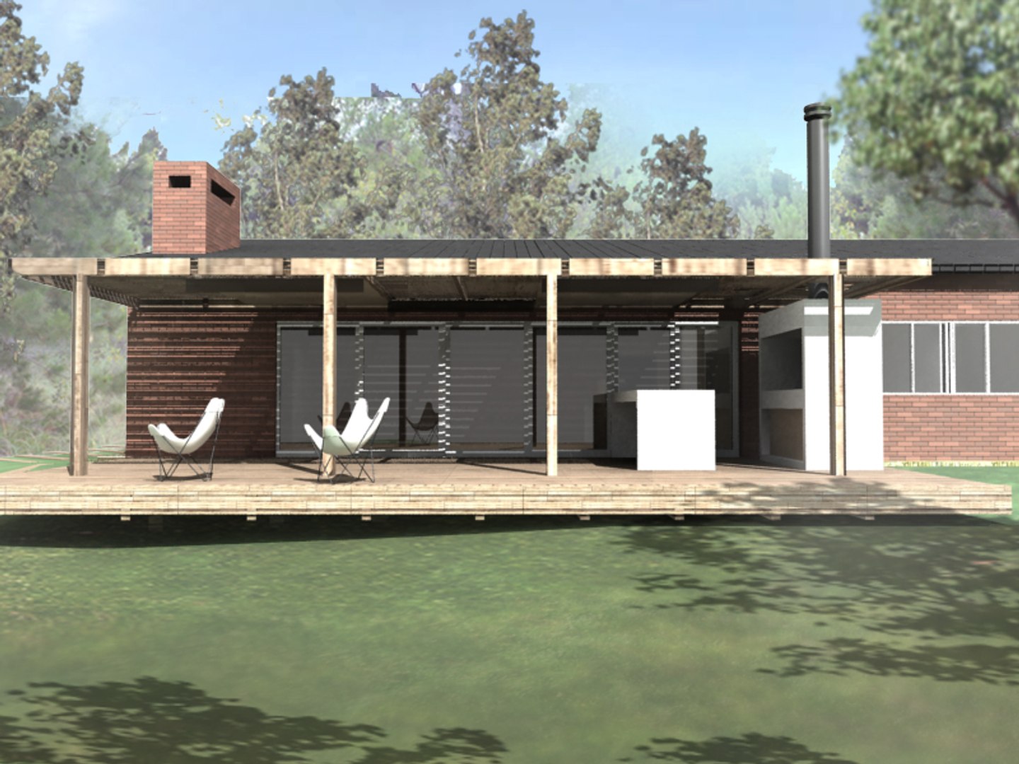 3ds Max Beach House