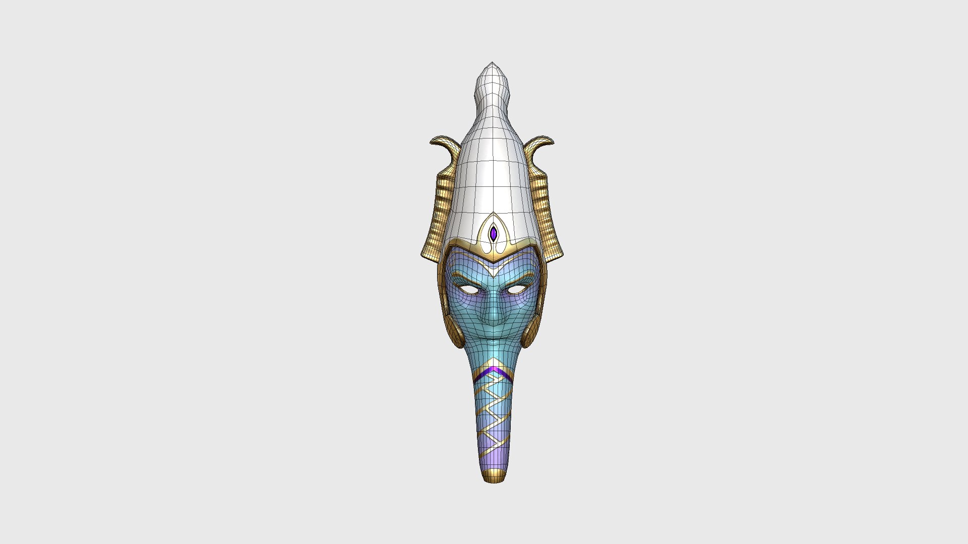 Osiris Mask A09 - Egyptian Gods Character Clothing 3D Model ...