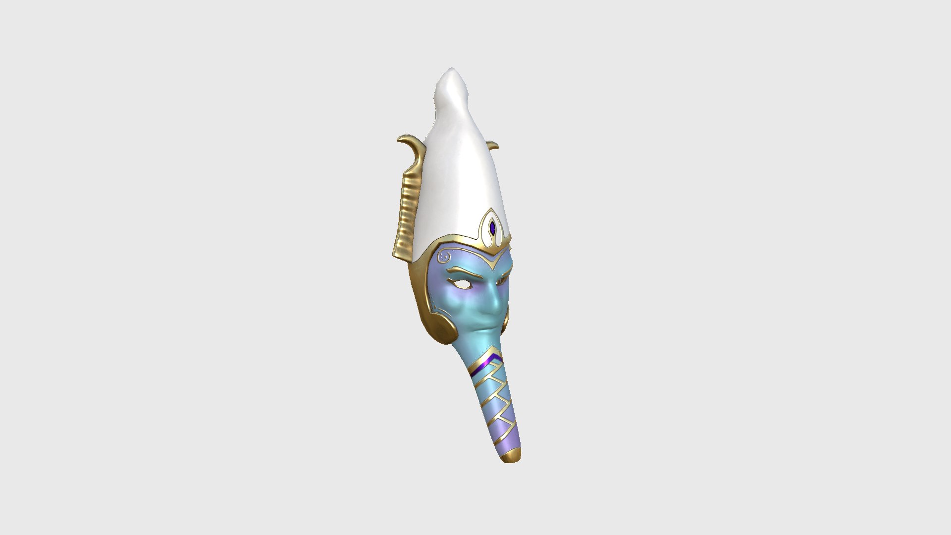 Osiris Mask A09 - Egyptian Gods Character Clothing 3D Model ...
