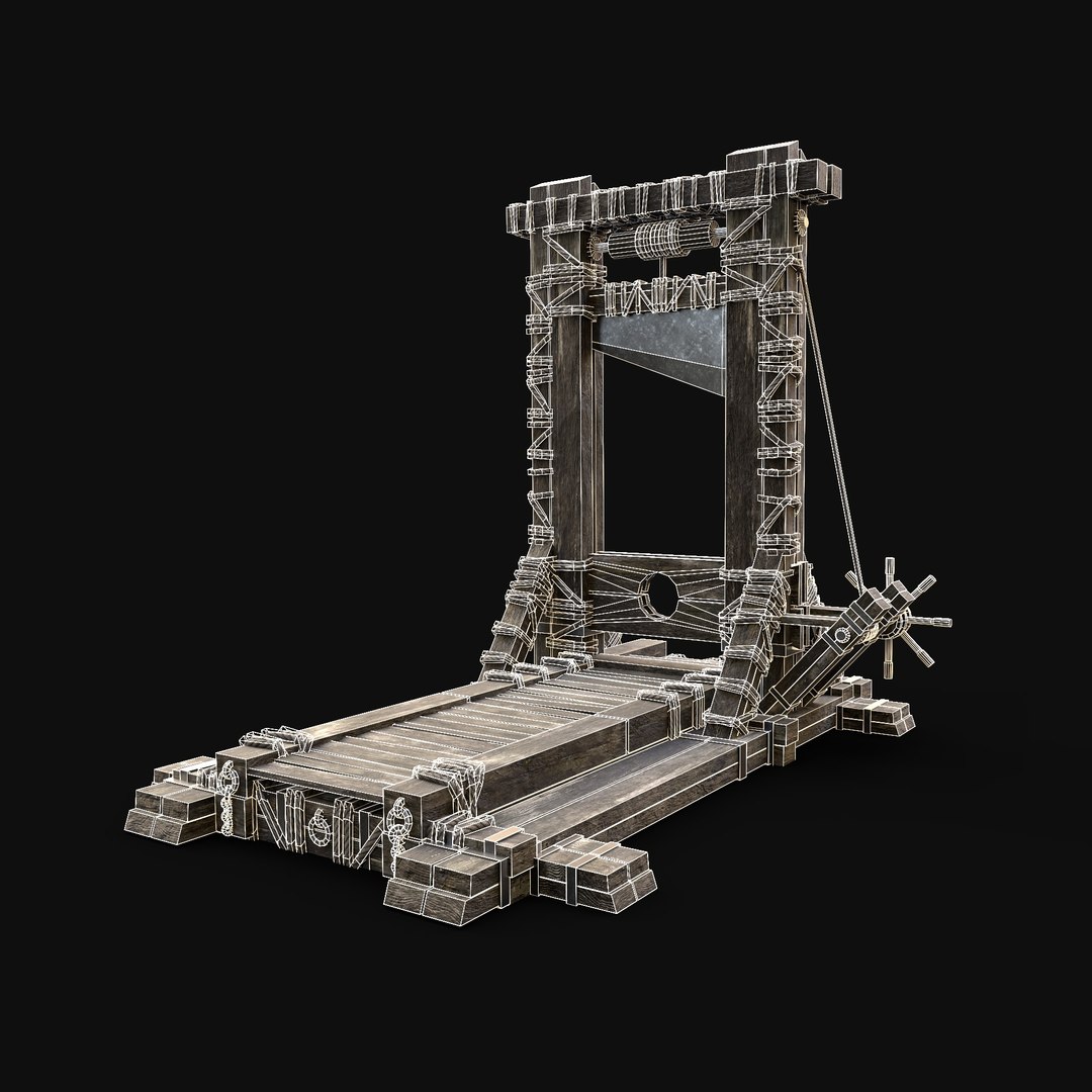 GUILLOTINE TORTURE EXECUTION MEDIEVAL TOOL AAA CONSTRUCTION 3D Model ...