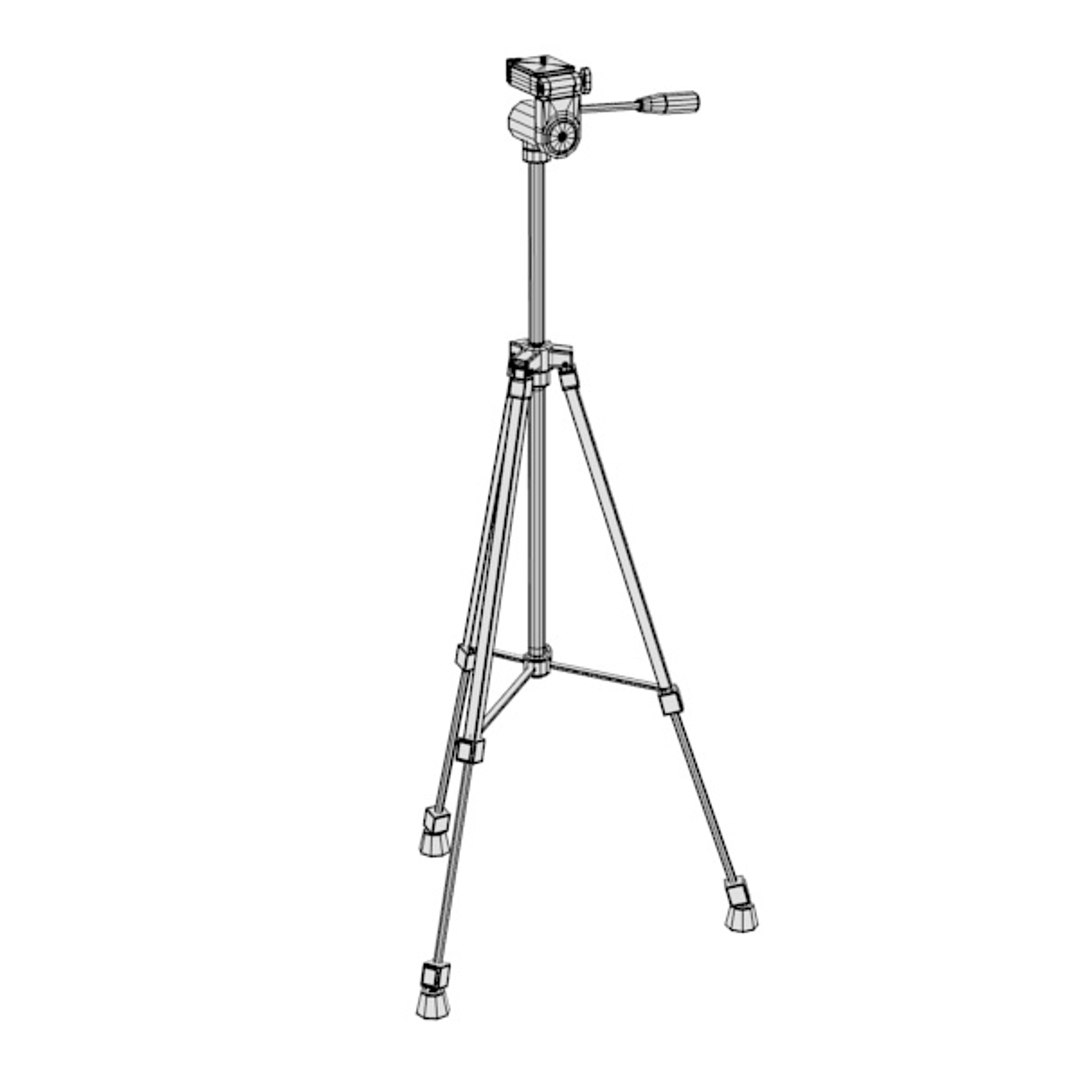tripod tri pod 3d model