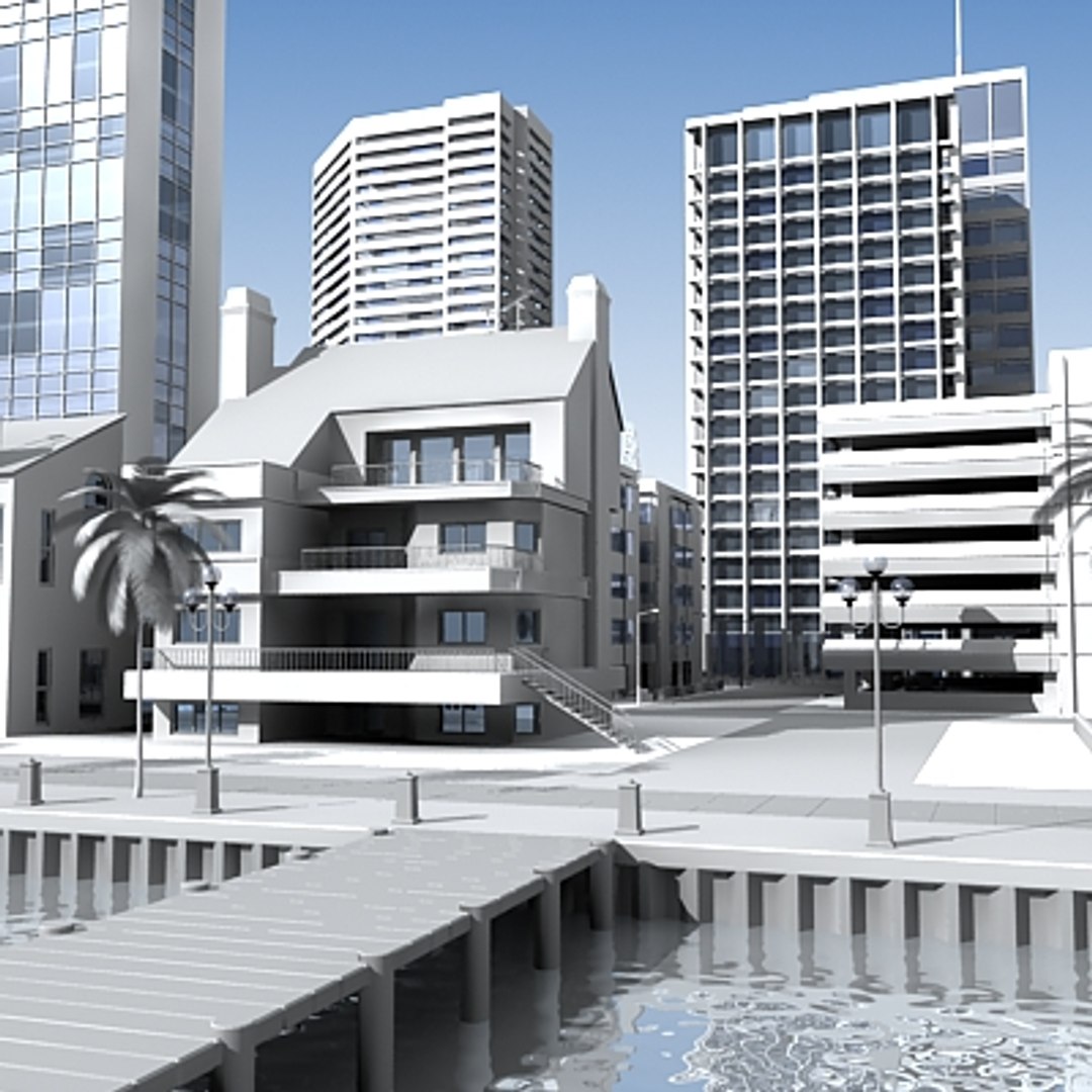 Seaside Port 3d Model