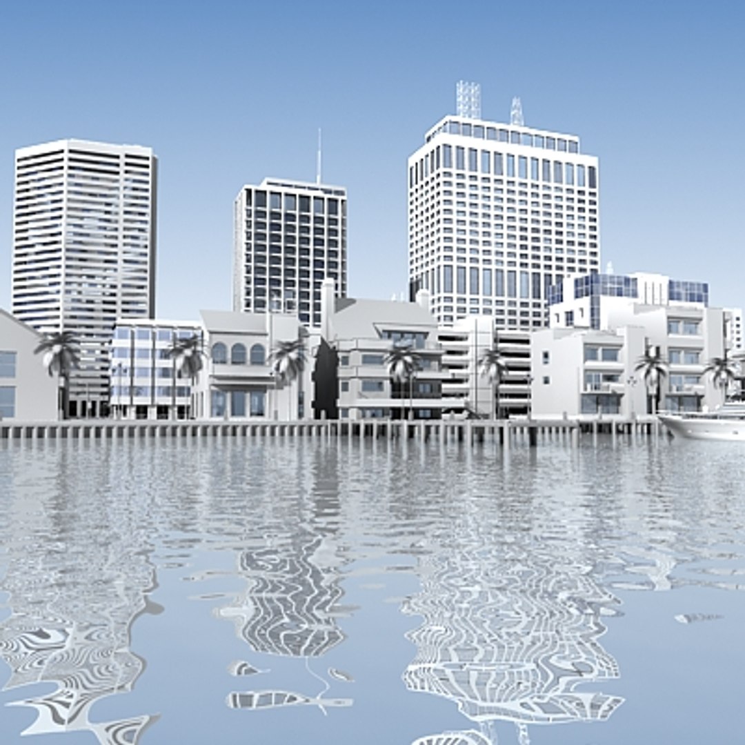 Seaside Port 3d Model