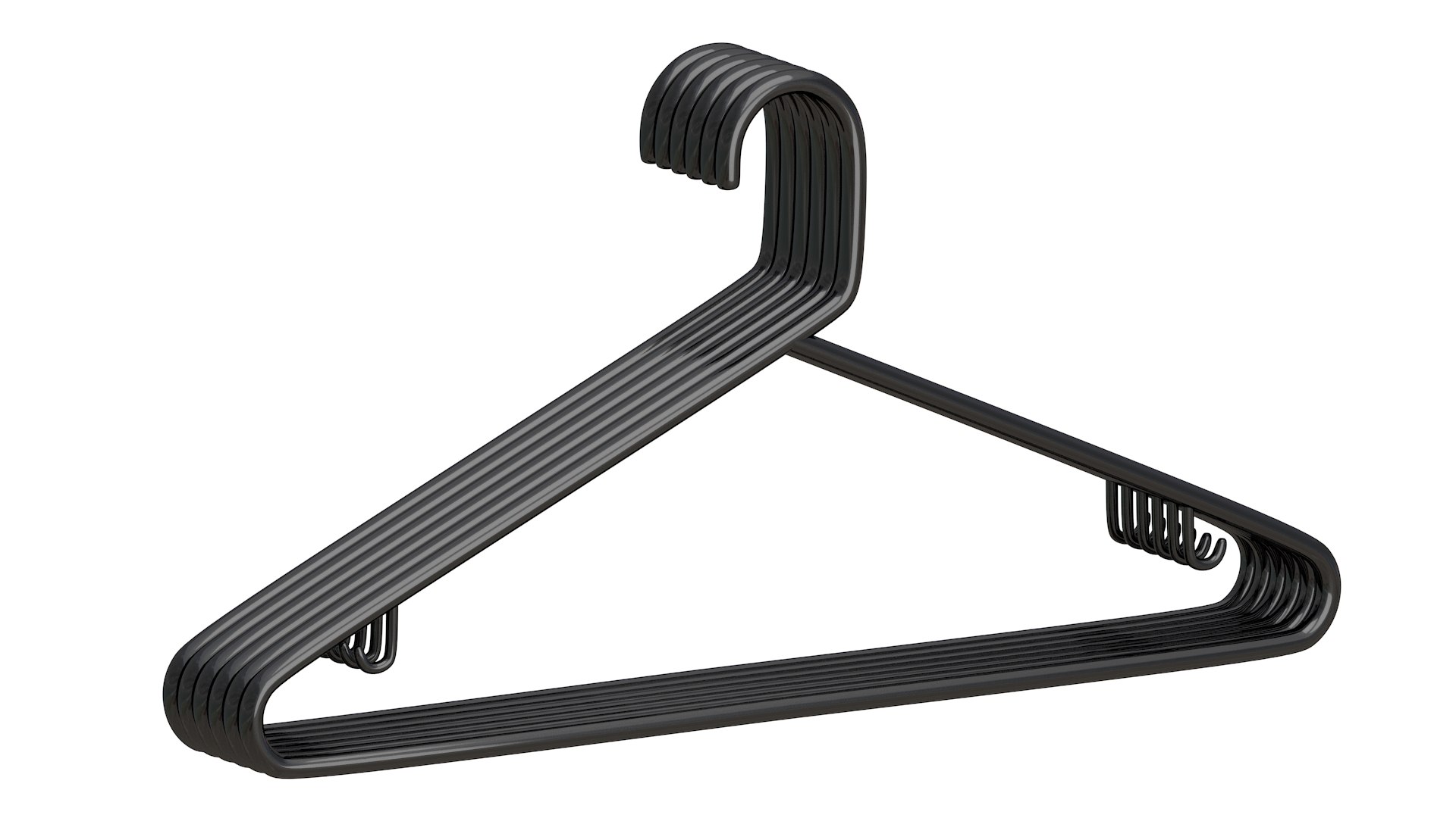 Plastic Tubular Clothes Hanger Collection 3D - TurboSquid 2141769