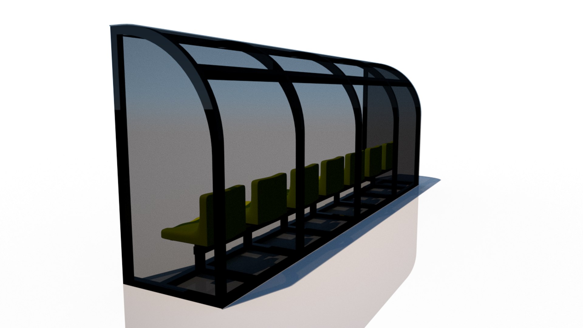 Sport Seating Subs Bench 3D - TurboSquid 1441393