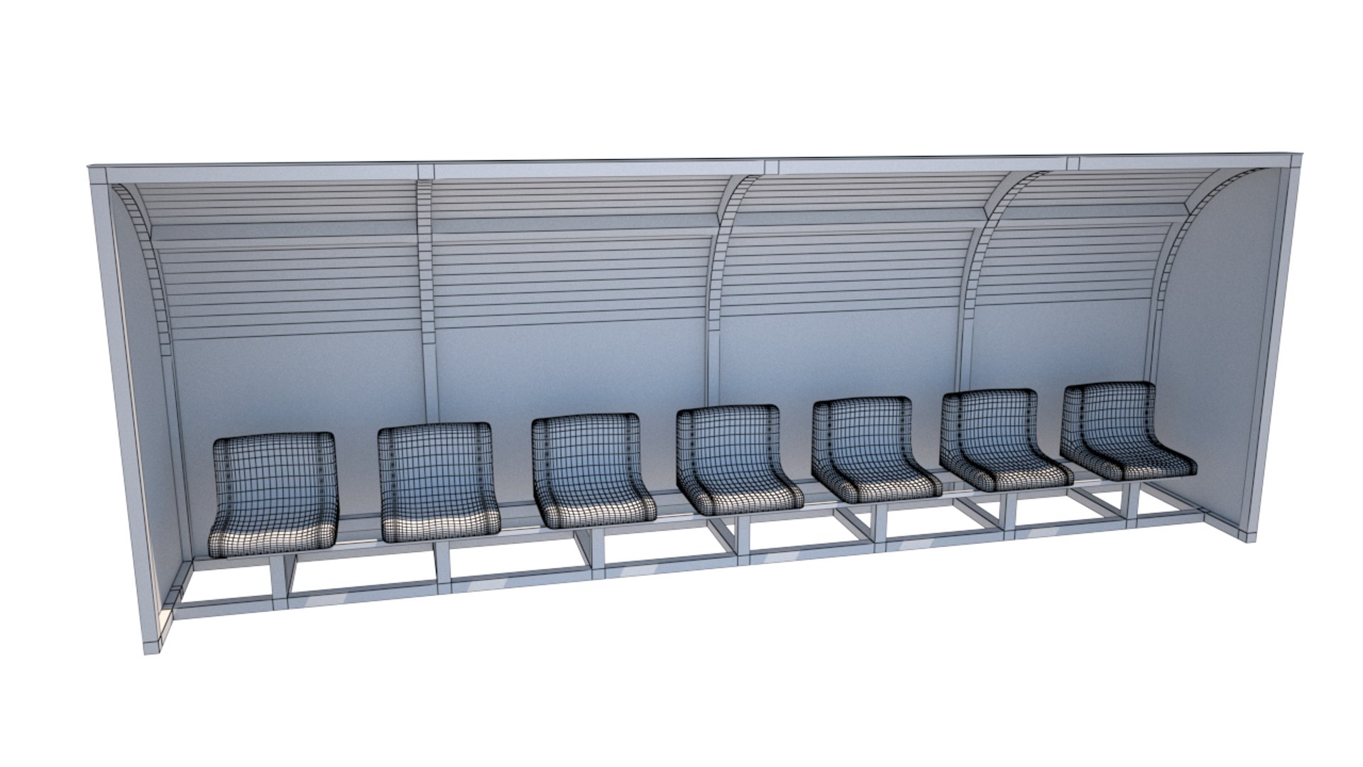 Sport Seating Subs Bench 3D - TurboSquid 1441393