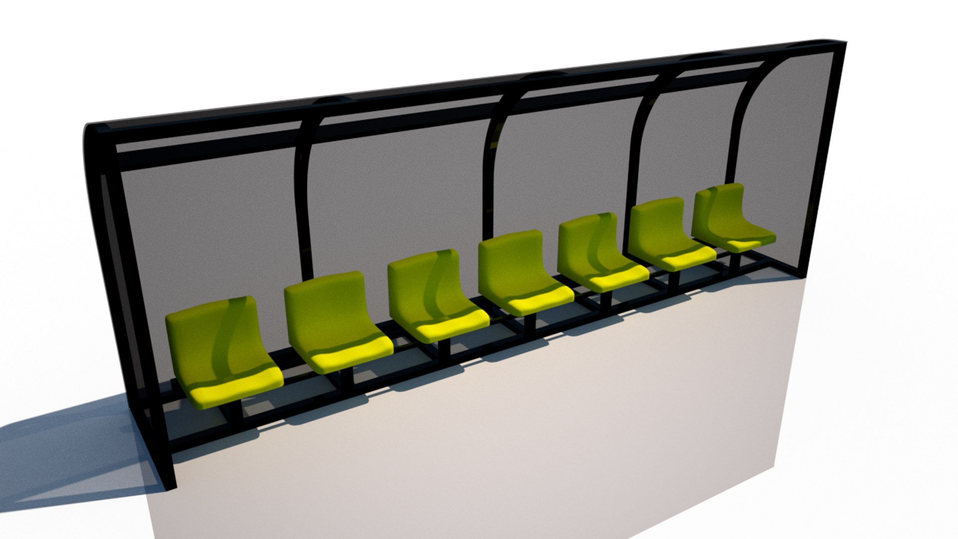 Sport Seating Subs Bench 3D - TurboSquid 1441393