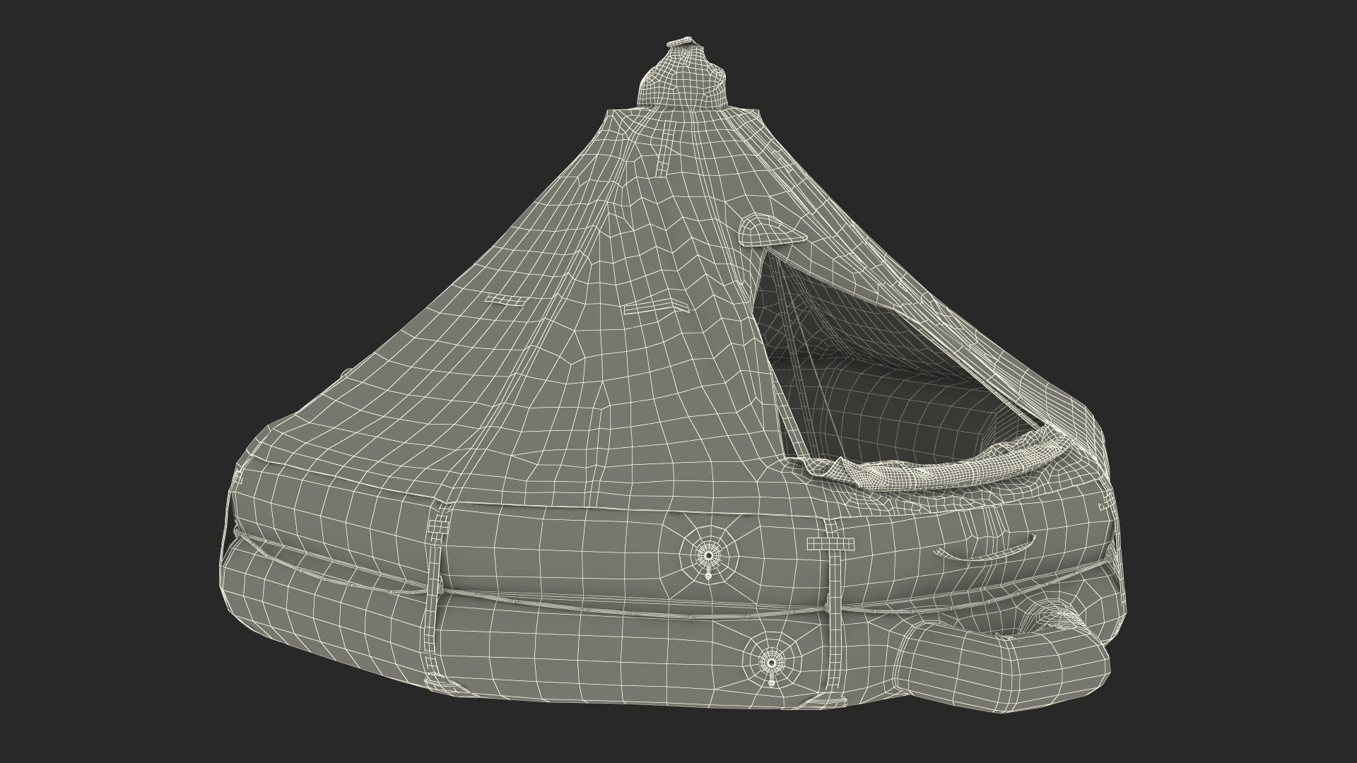 3D Model Inflatable Life Raft - TurboSquid 2315045