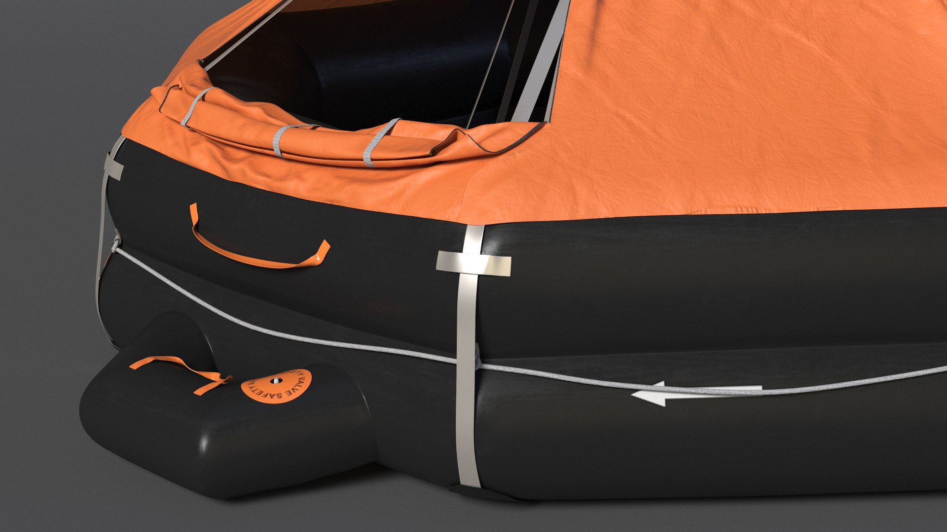 3D Model Inflatable Life Raft - TurboSquid 2315045