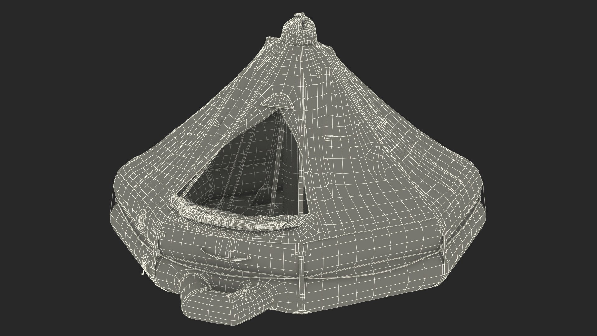 3D Model Inflatable Life Raft - TurboSquid 2315045