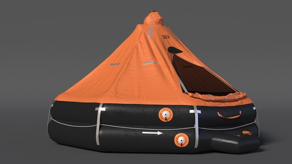modelo 3d Balsa salvavidas inflable - TurboSquid 2315045