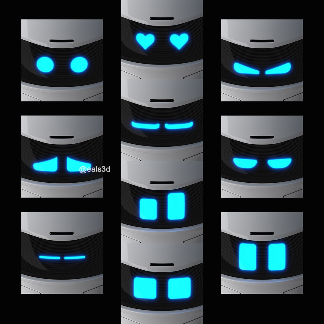 Cute Robot H-78 3D - TurboSquid 2490874