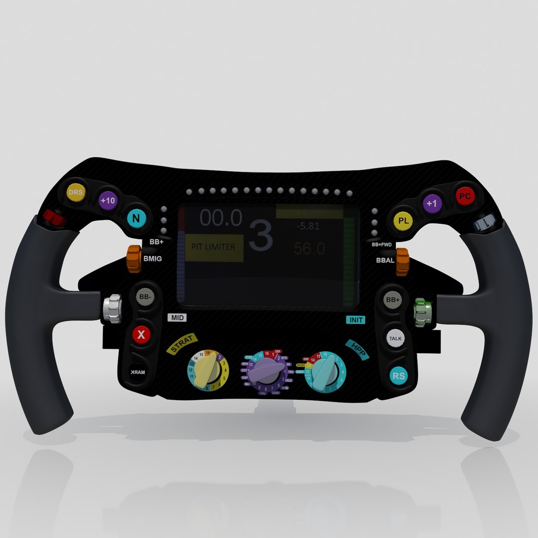 3d Formula Steering Wheel Model