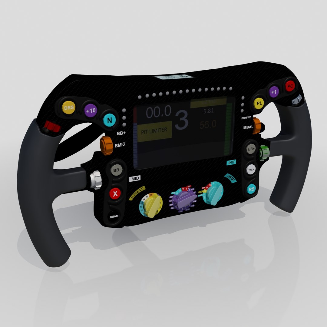 3d Formula Steering Wheel Model