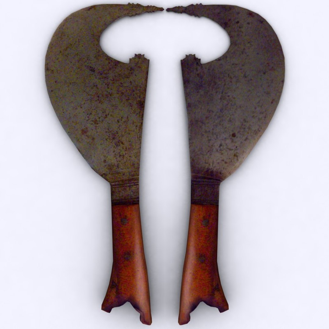 Steel Blade Chopper Weapons 3d Model