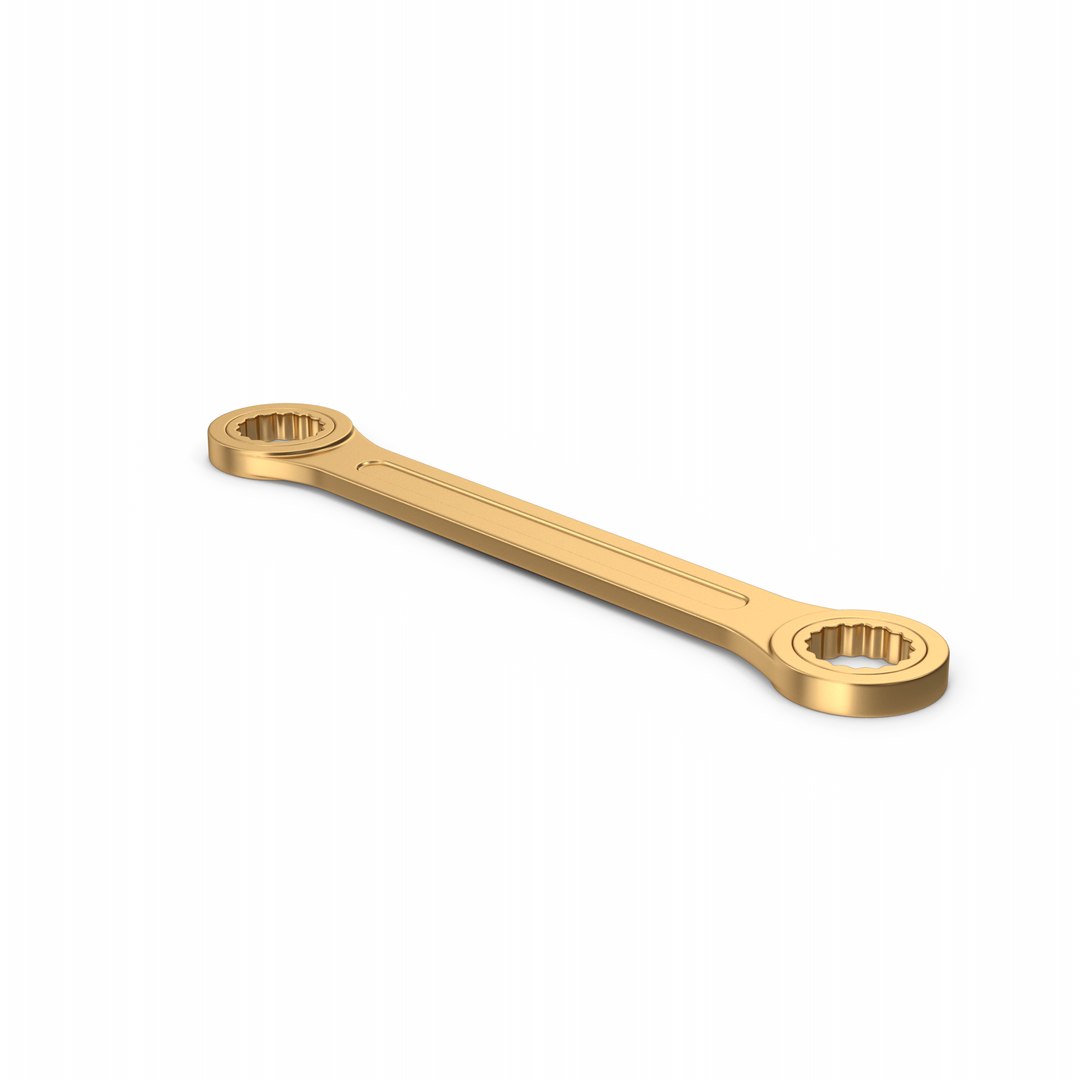 3D Gold Wrench Model - TurboSquid 2018336