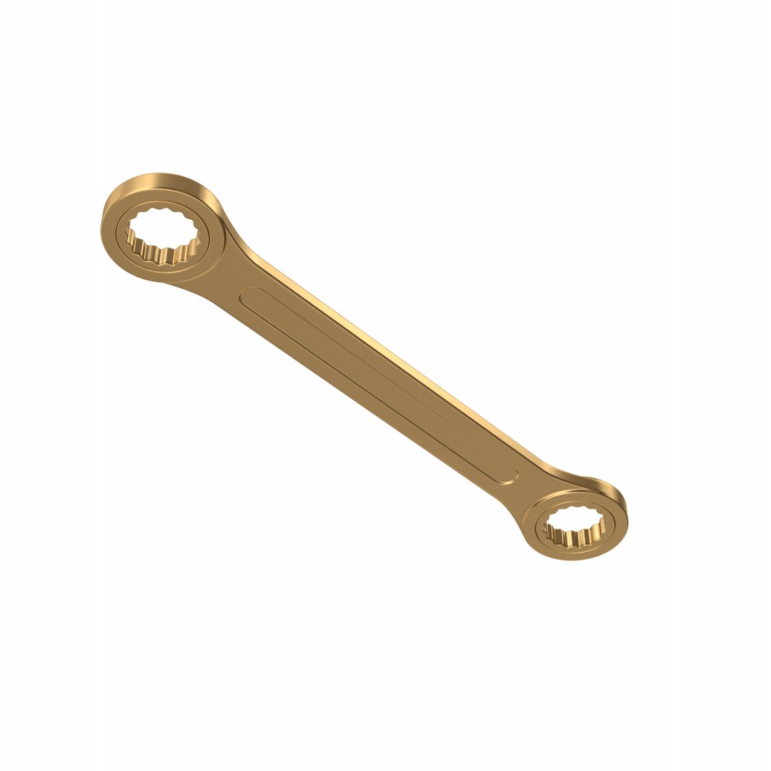 3D Gold Wrench Model - TurboSquid 2018336