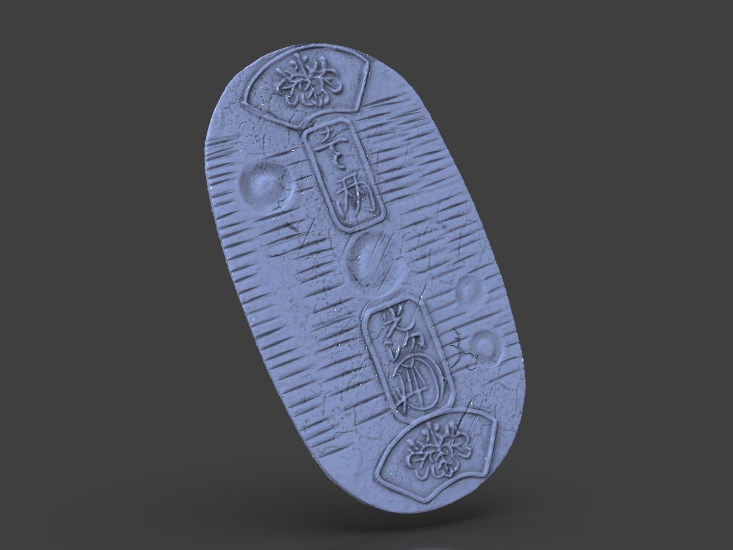 3D Model Gold Koban Coin - TurboSquid 2375072