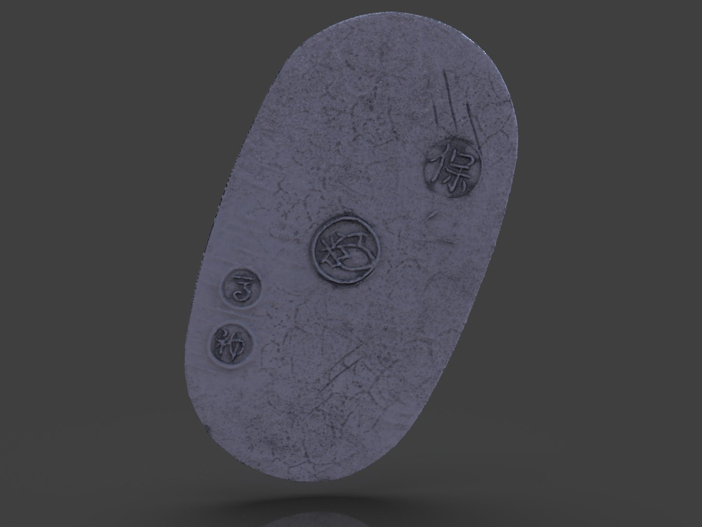 3D Model Gold Koban Coin - TurboSquid 2375072