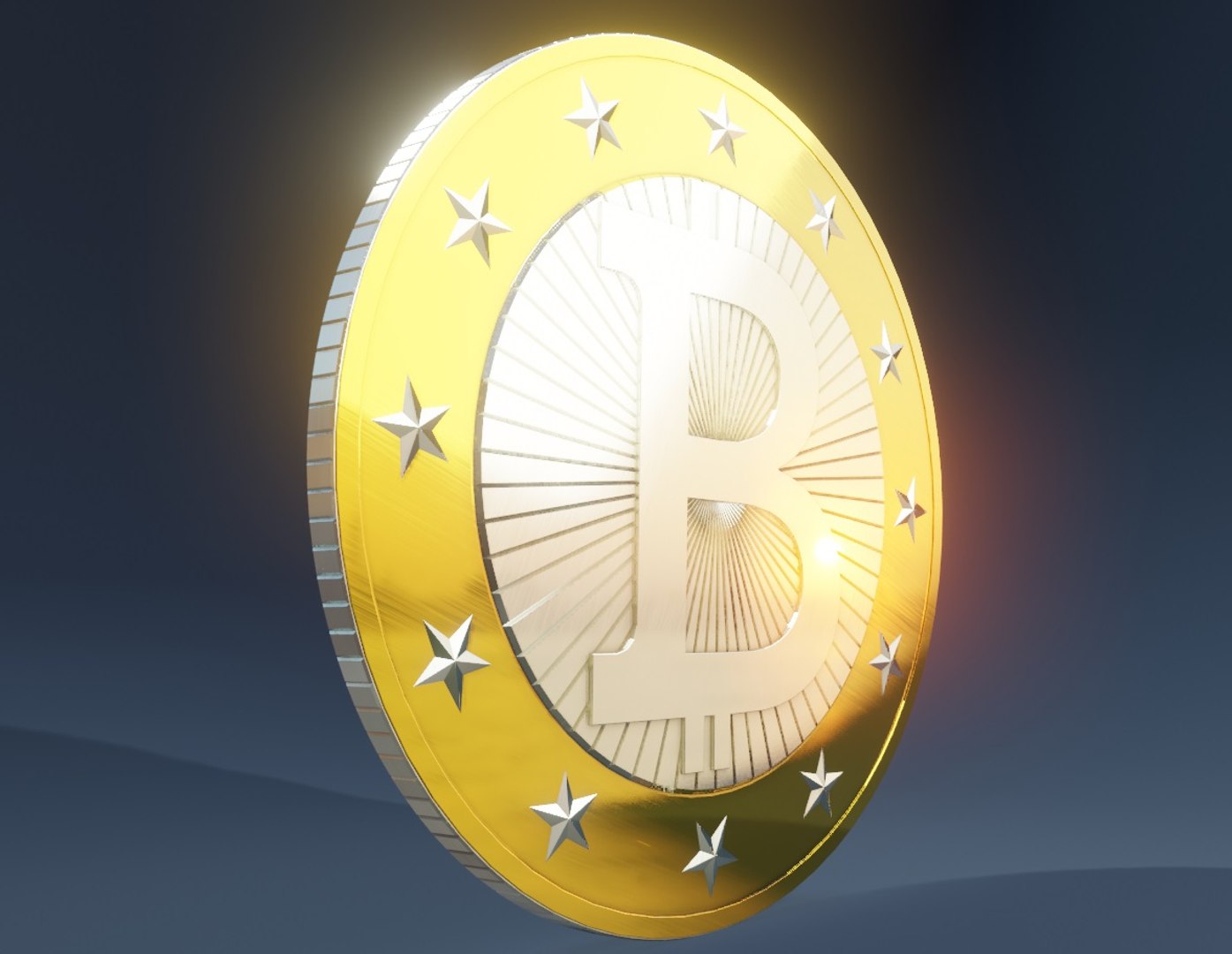 Bitcoin Coin 3D Model - TurboSquid 1409237