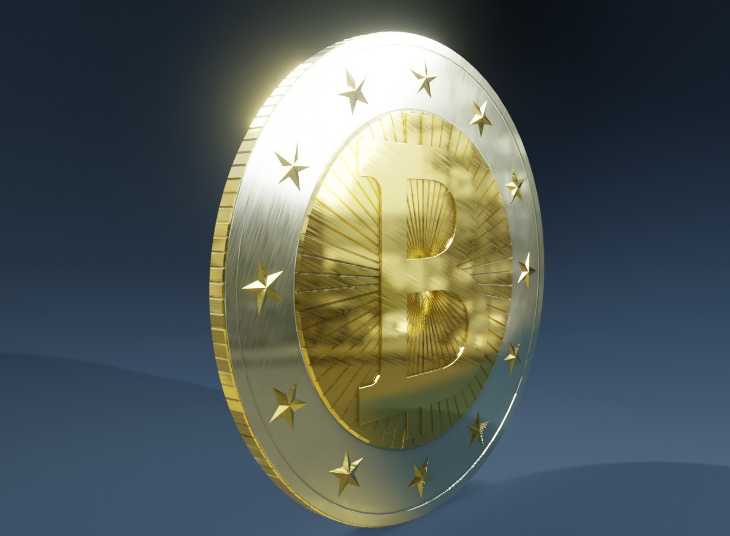 Bitcoin Coin 3D Model - TurboSquid 1409237