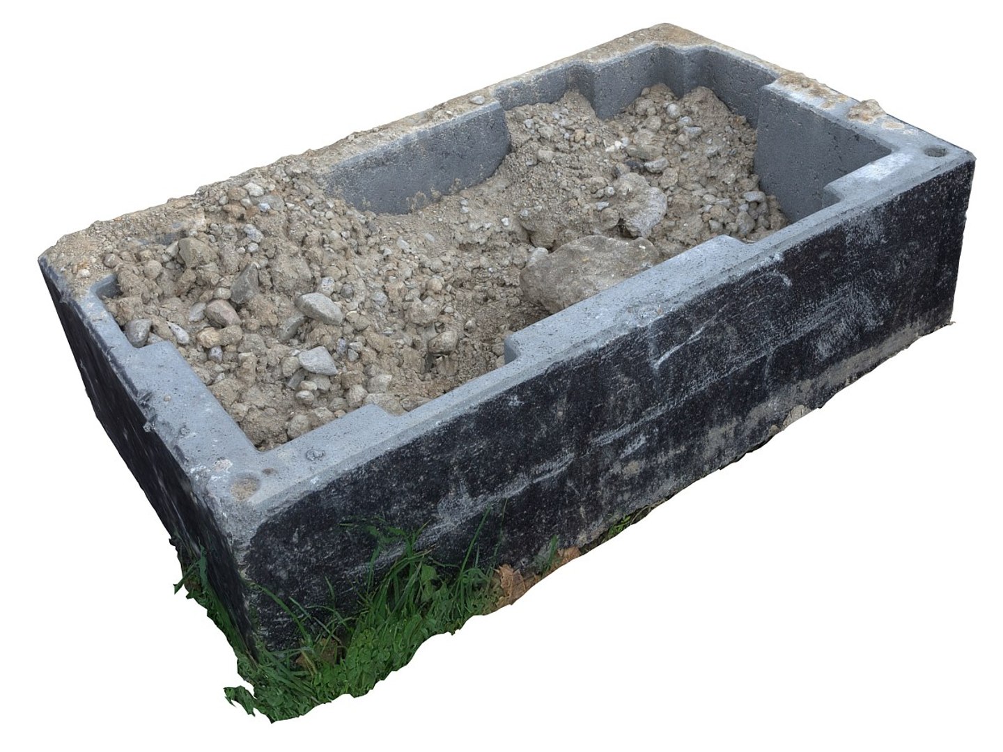 Concrete Trough 3d Model