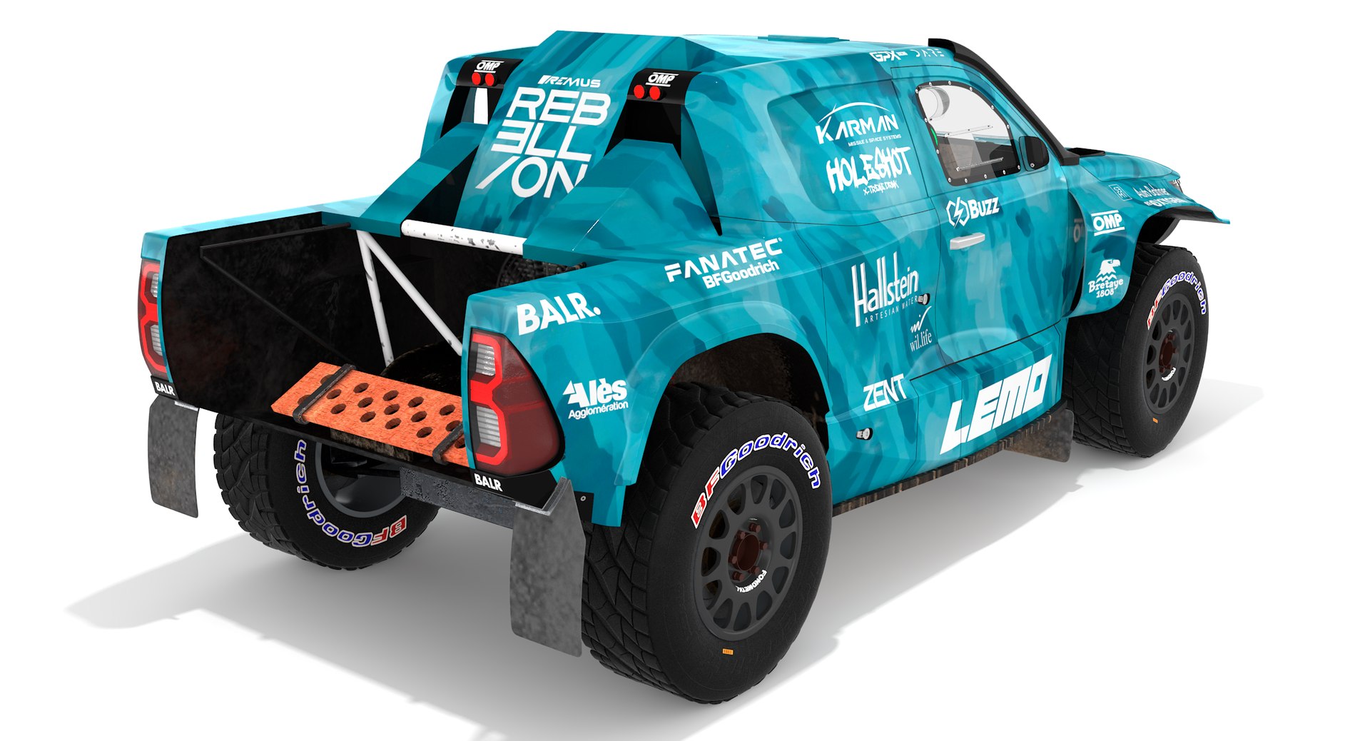 Toyota GR Hilux DKR Rebellion Racing Team 3D - TurboSquid 2009542