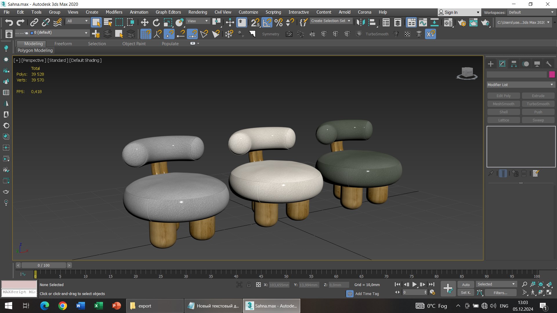 3D Model Bling Bling Chair - TurboSquid 2319550
