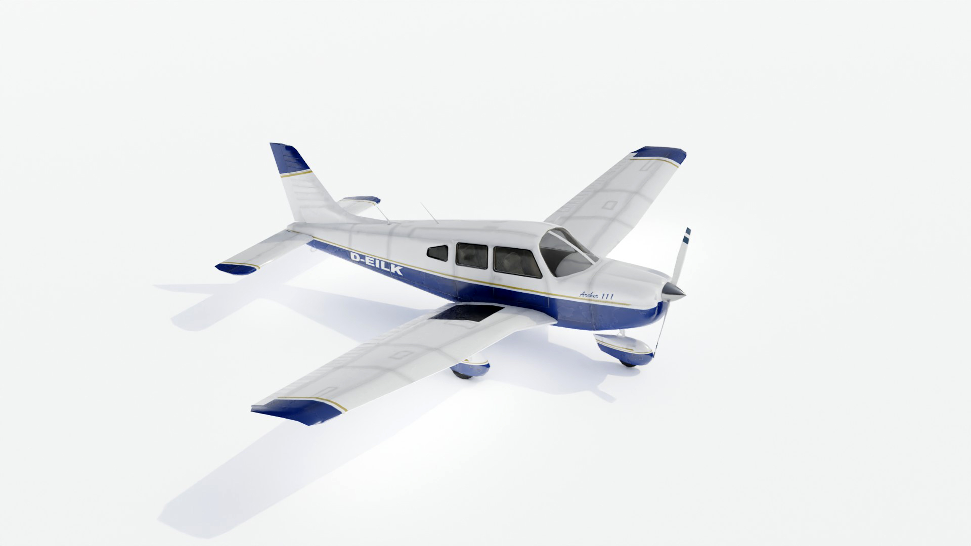 Piper Archer Aircraft Plane 3d Model