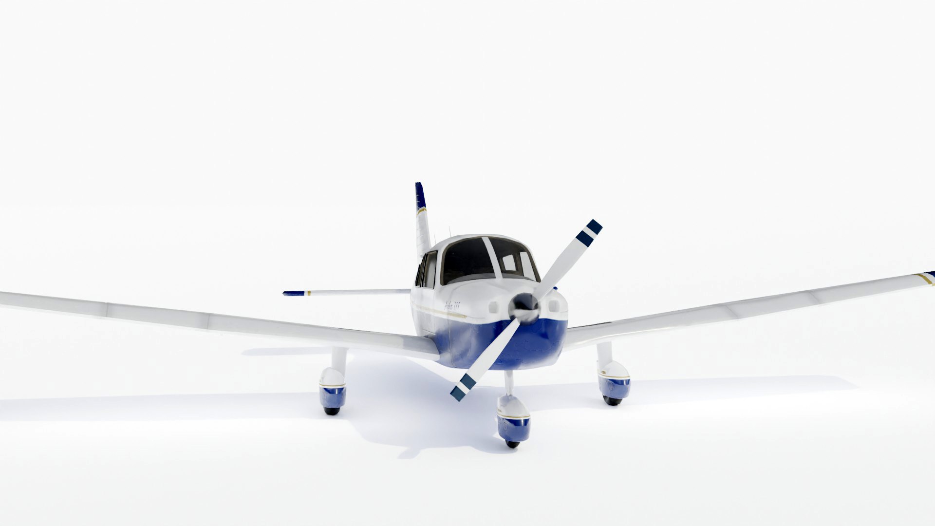 Piper Archer Aircraft Plane 3d Model