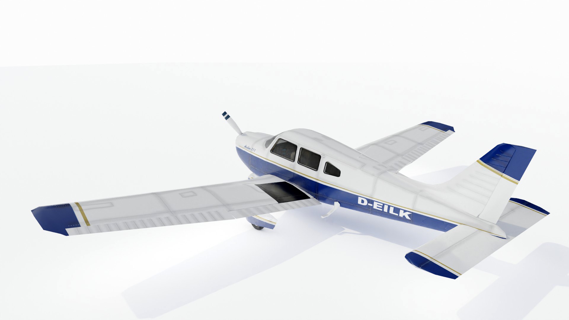 Piper Archer Aircraft Plane 3d Model