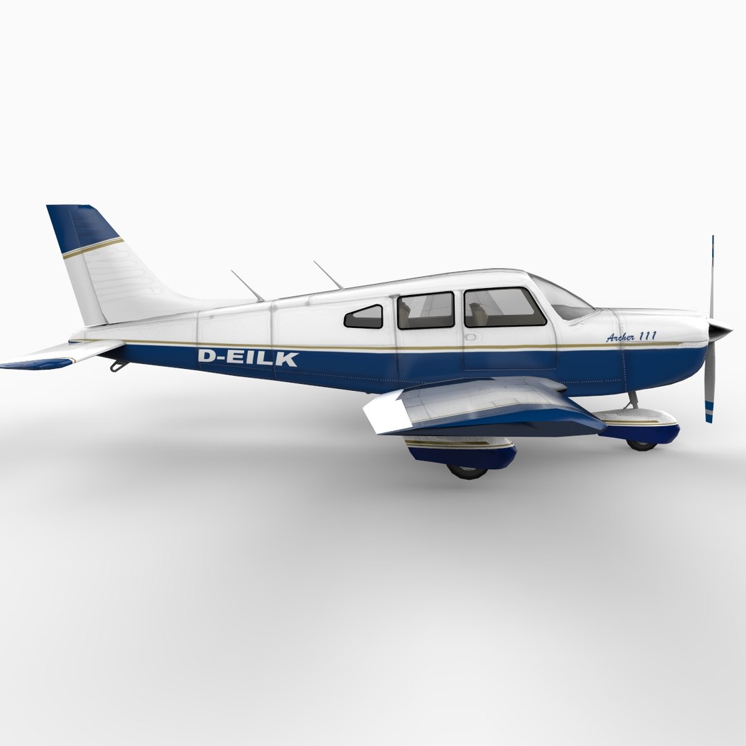 Piper Archer Aircraft Plane 3d Model