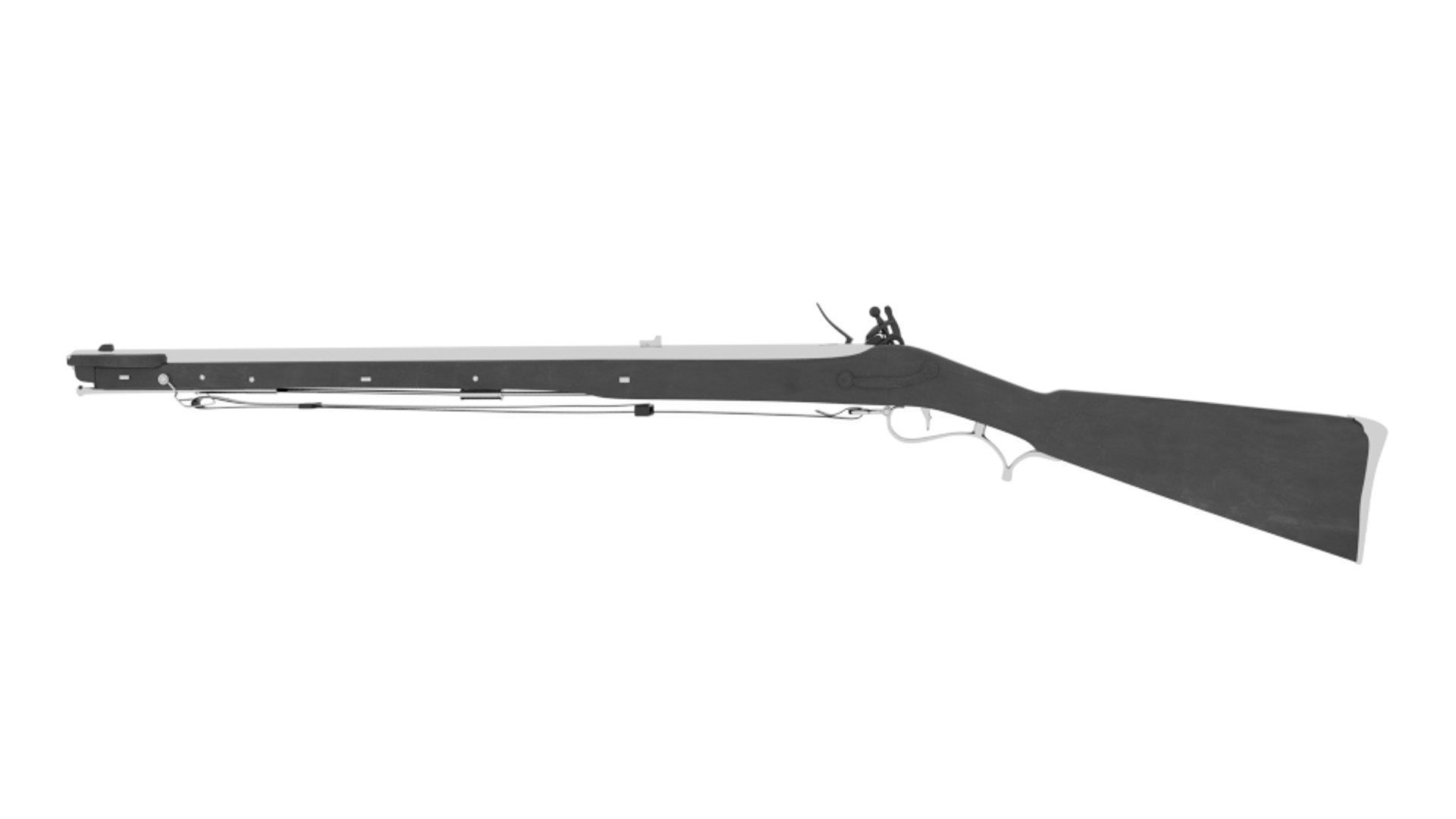 3d Baker Flintlock Rifle