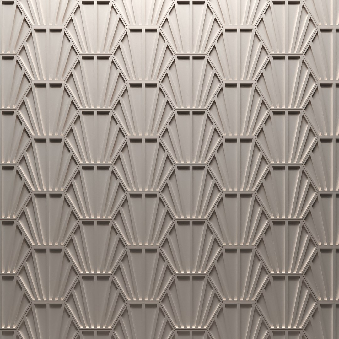 3D Decorative Gypsum Panel Model - TurboSquid 1534530