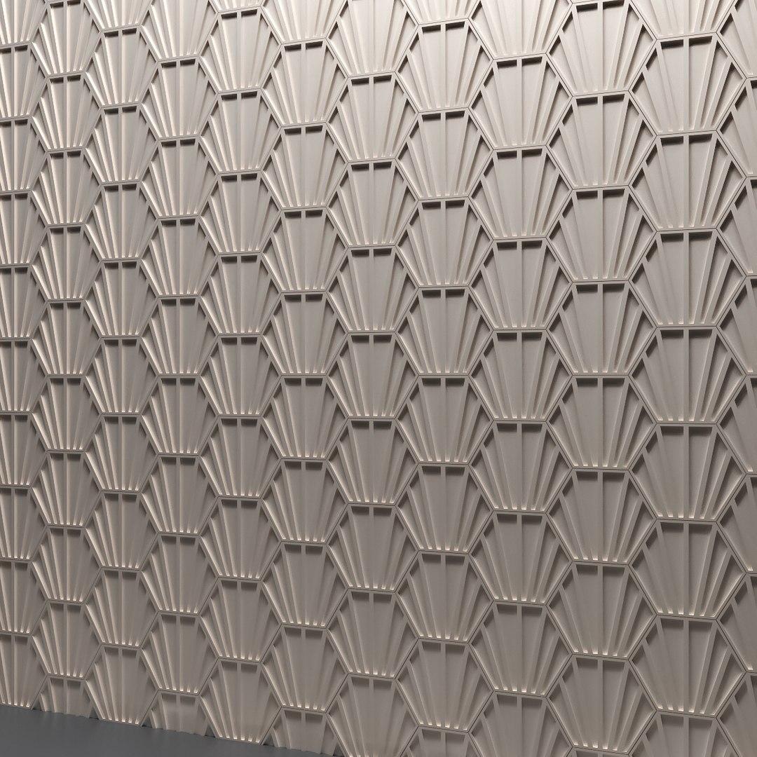 3D Decorative Gypsum Panel Model - TurboSquid 1534530