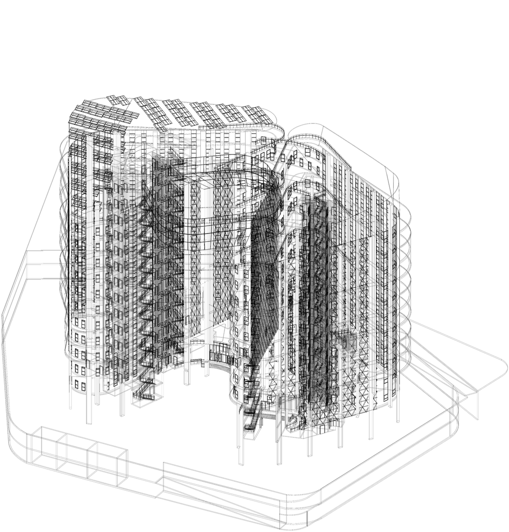 modelo 3d Edificio de oficinas de Revit - TurboSquid 1453748