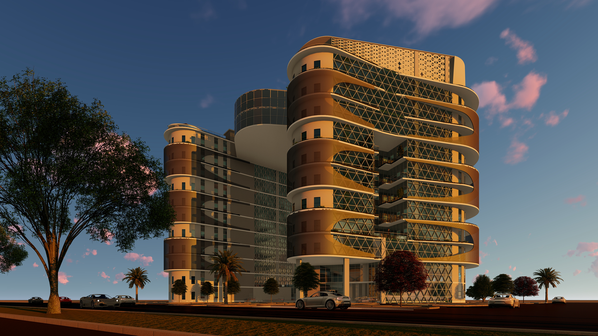 modelo 3d Edificio de oficinas de Revit - TurboSquid 1453748