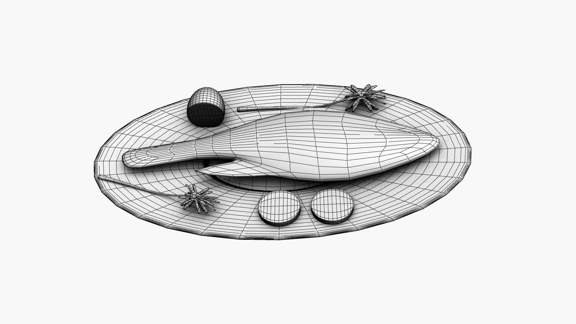Fish Fried 3D Model - TurboSquid 1667232