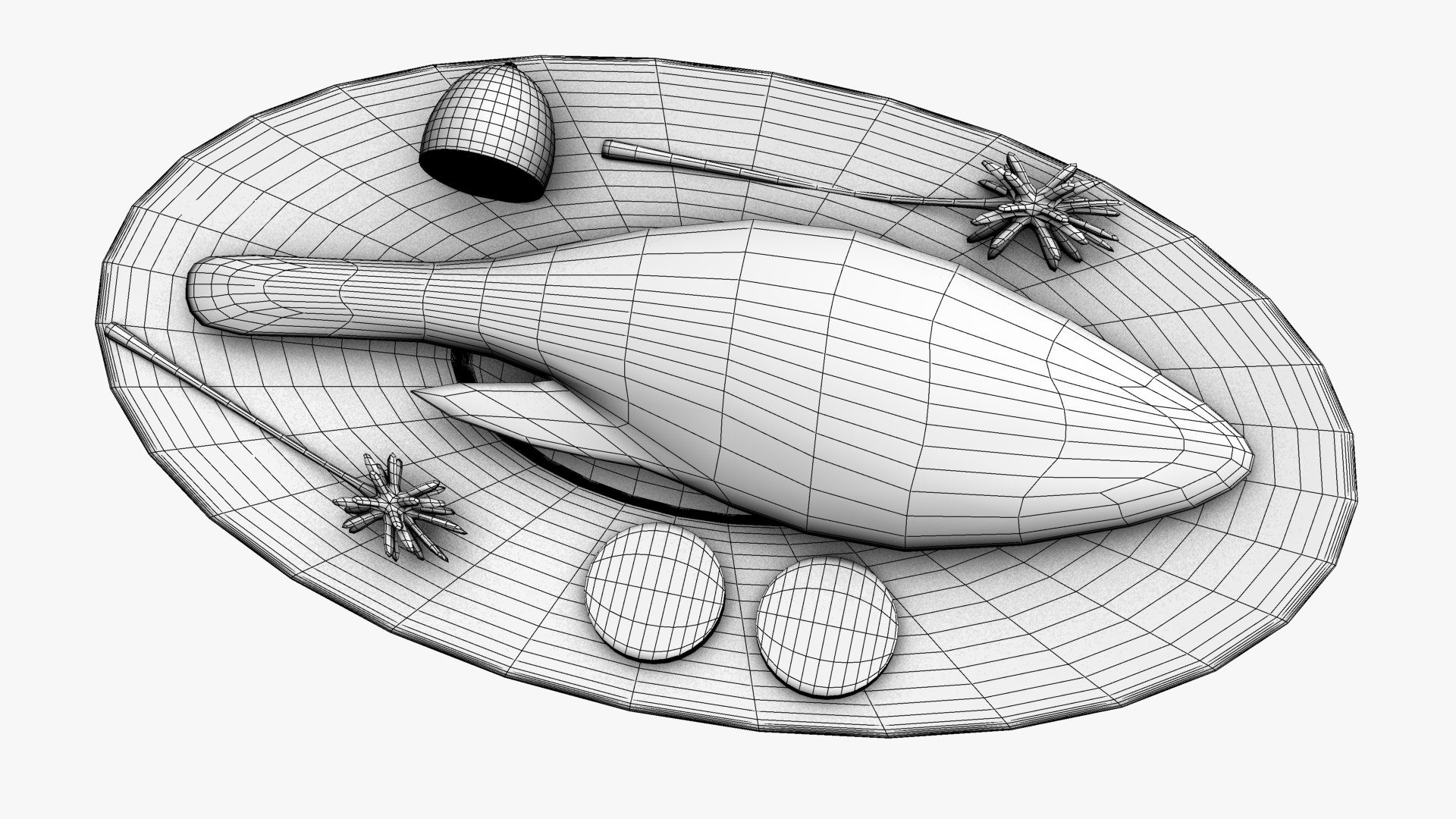 Fish Fried 3D Model - TurboSquid 1667232