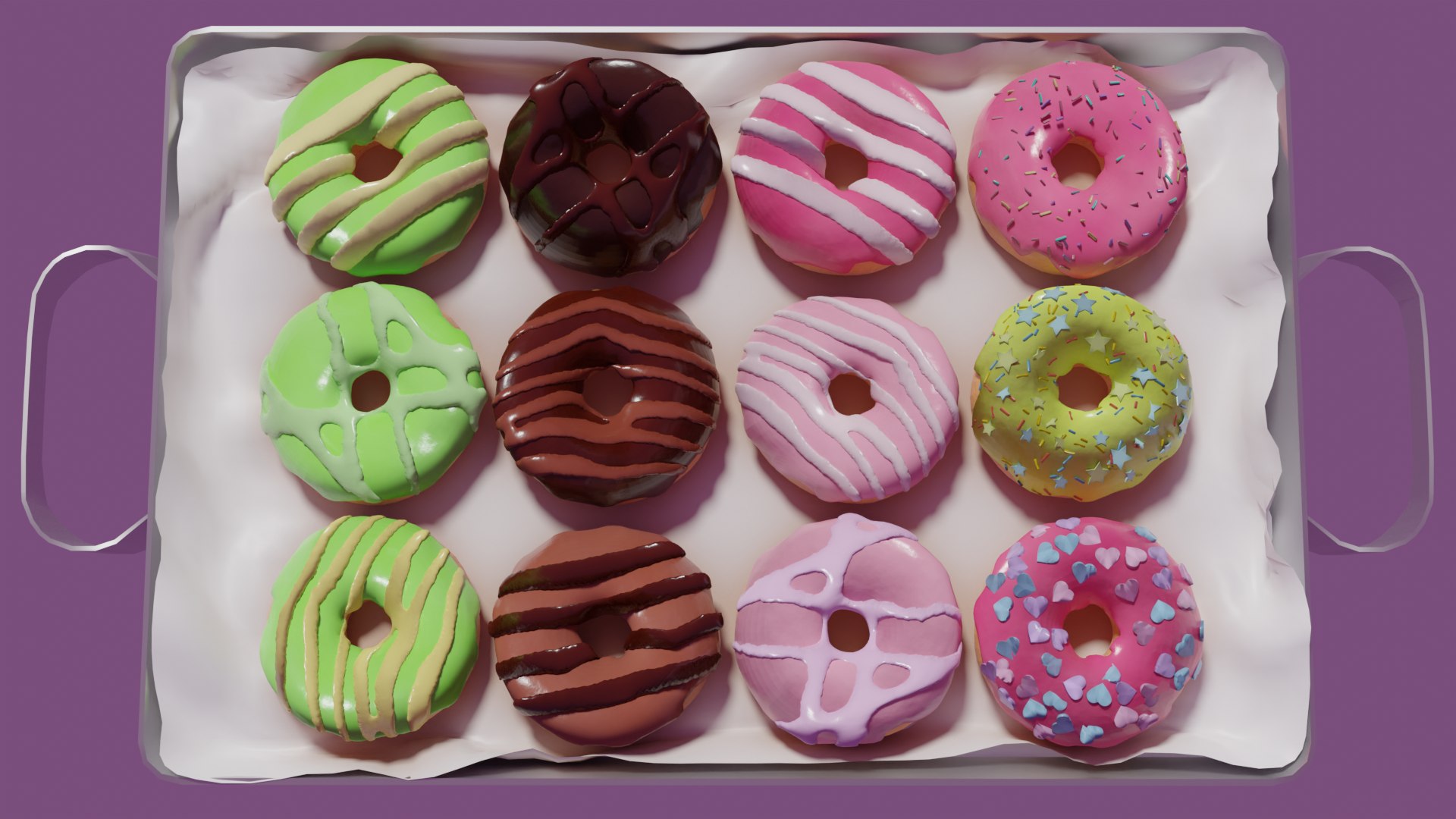 3D Donuts Blender Model - TurboSquid 2268004