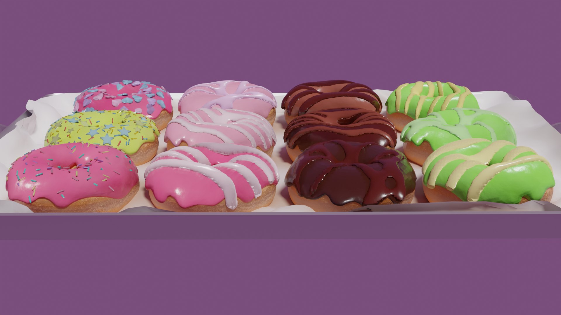 3D Donuts Blender Model - TurboSquid 2268004